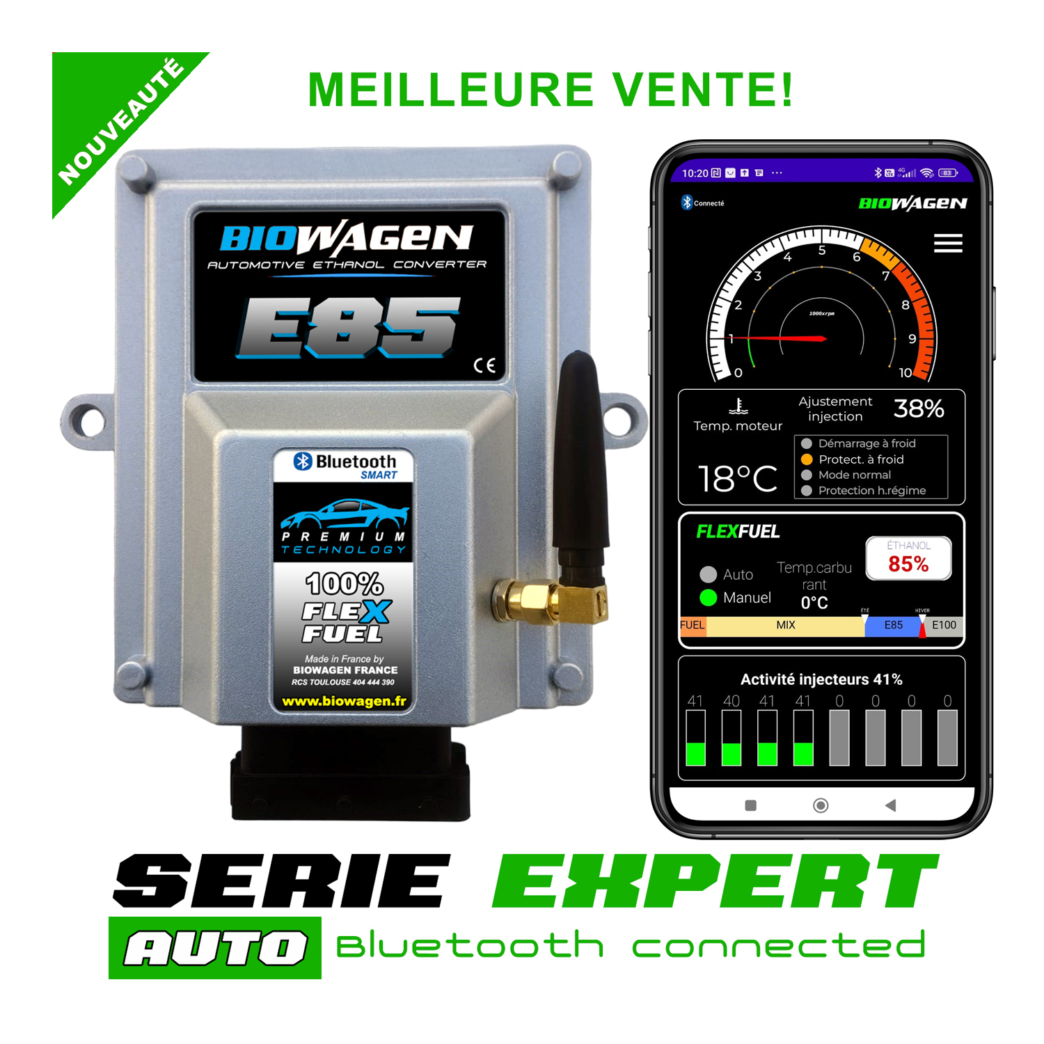 Boîtier éthanol et kit de conversion E85 Flexfuel Biowagen