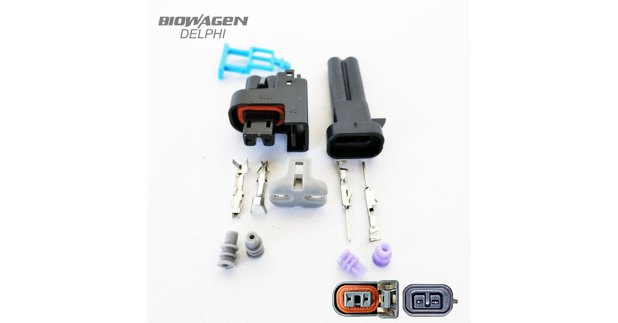 connecteurs INJECTEUR mâle femelle DELPHI - Boutique - biowagen-france