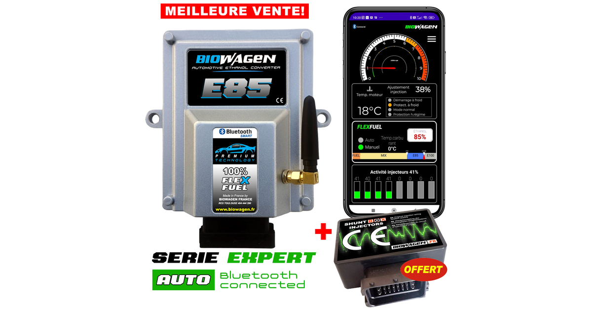 OFFRE SPECIALE - Boîtier Kit éthanol flexfuel - BIOWAGEN SERIE EXPERT ...