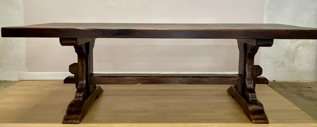 Table Monastère chêne foncé - Grande table monastère 240 x 90 cm