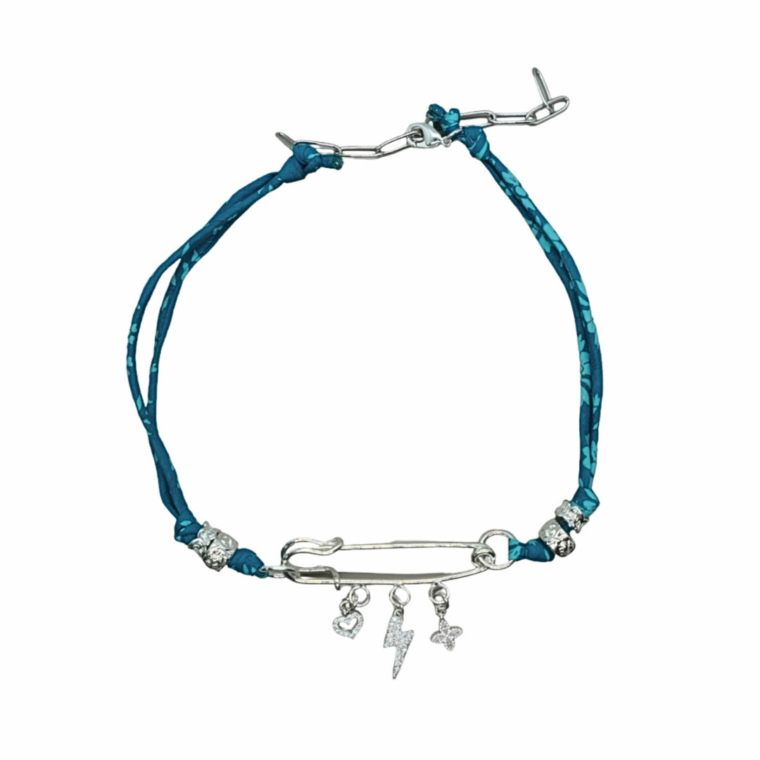 COLLIER SAFETY PINS CANARD - ARGENT - SAFETY PINS - monsens