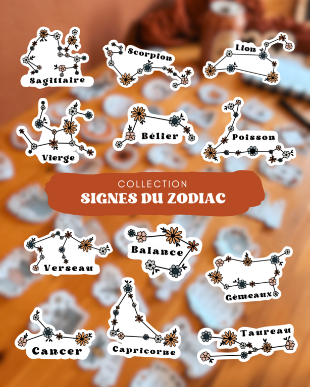 Stickers - Les Signes du Zodiac - Accessoires/Stickers - HELLO LITTLE