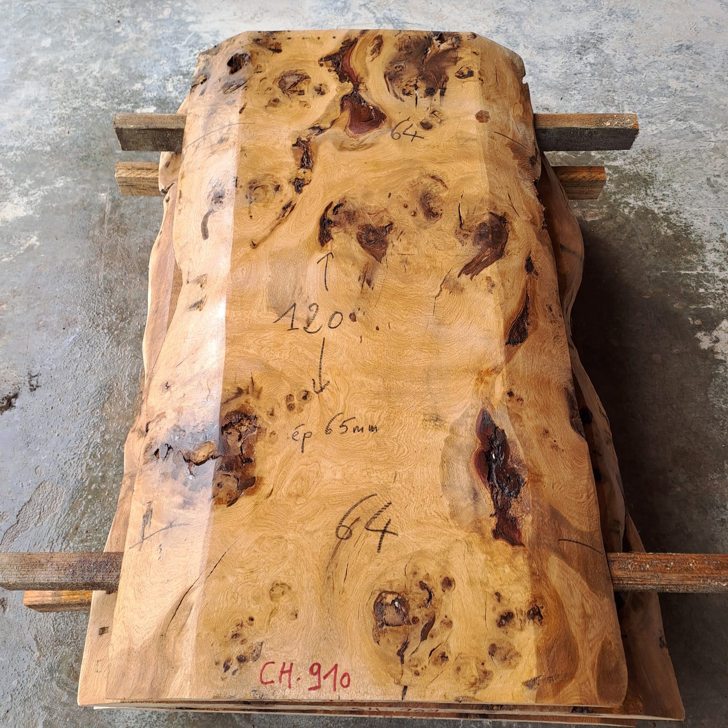 Bois plateau table brut - rbbois