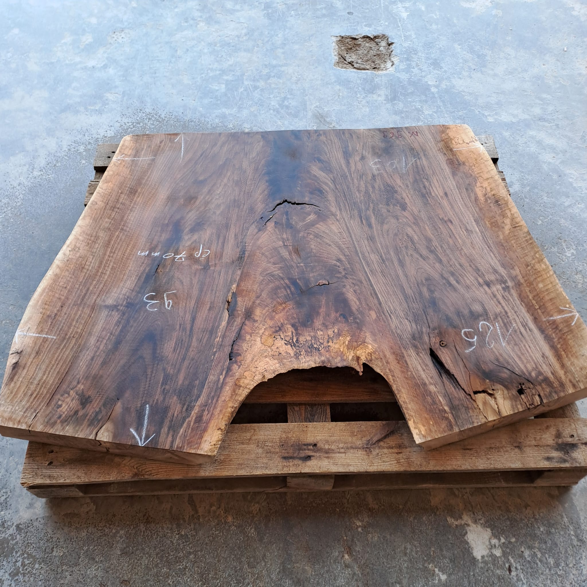 Plateau noyer N969 - Bois plateau table brut - rbbois