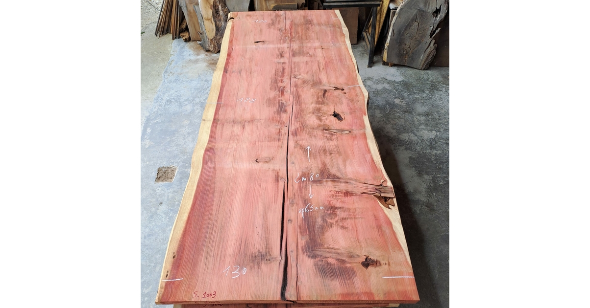 Séquoia plateau S1003 - Bois plateau table brut - rbbois