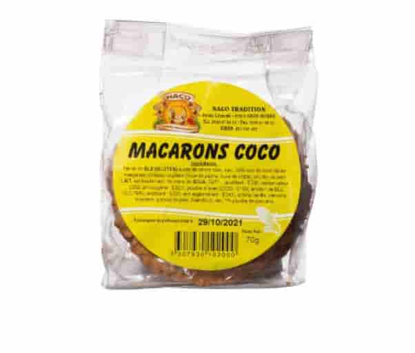 Macaron Coco Naco Tradition 70g - Epicerie Sucrée/biscuit antillais ...