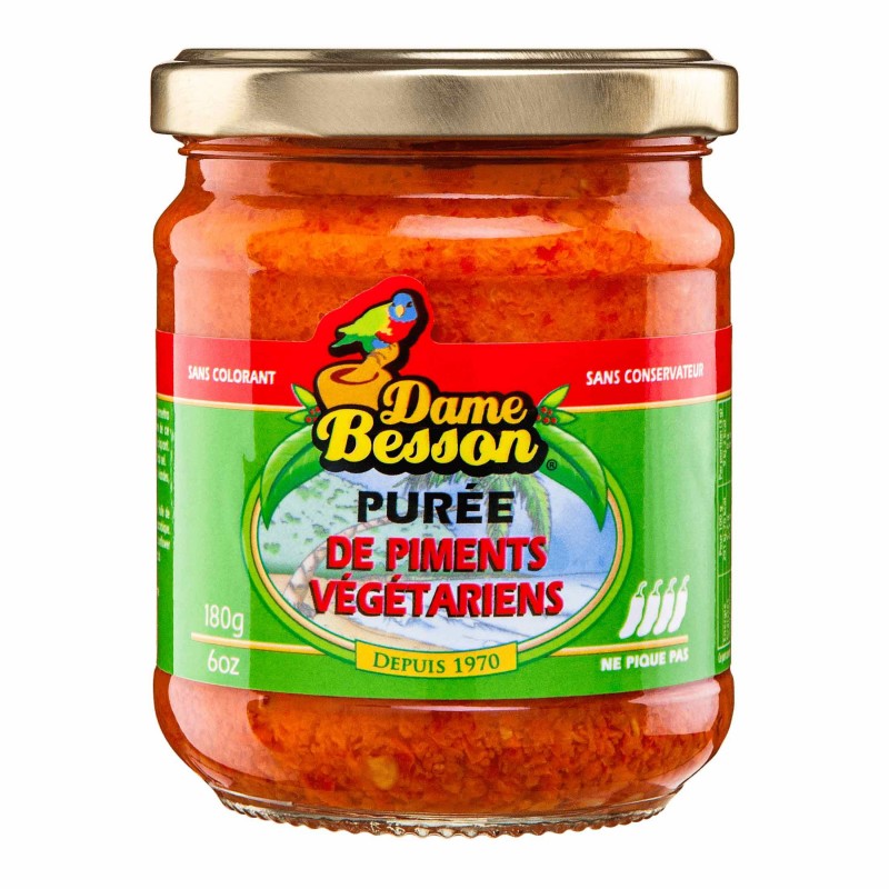 Purée de piment végétarien 180g Dame Besson - Epicerie Salée./Conserves ...