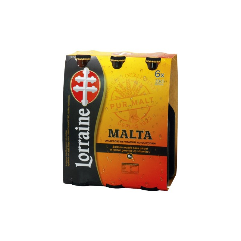Malta Lorraine Bouteille 6x33cl - Boissons/Bières & Malts - Saveurs ...