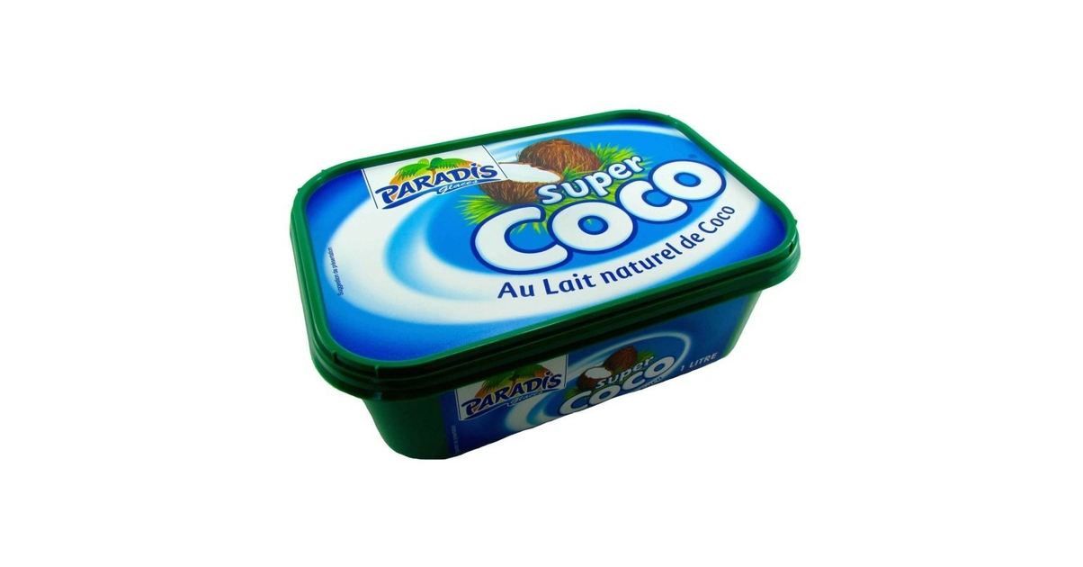 Glaces super coco 1l Paradis Glaces - Surgelés, Frais/Glaces & Floup ...