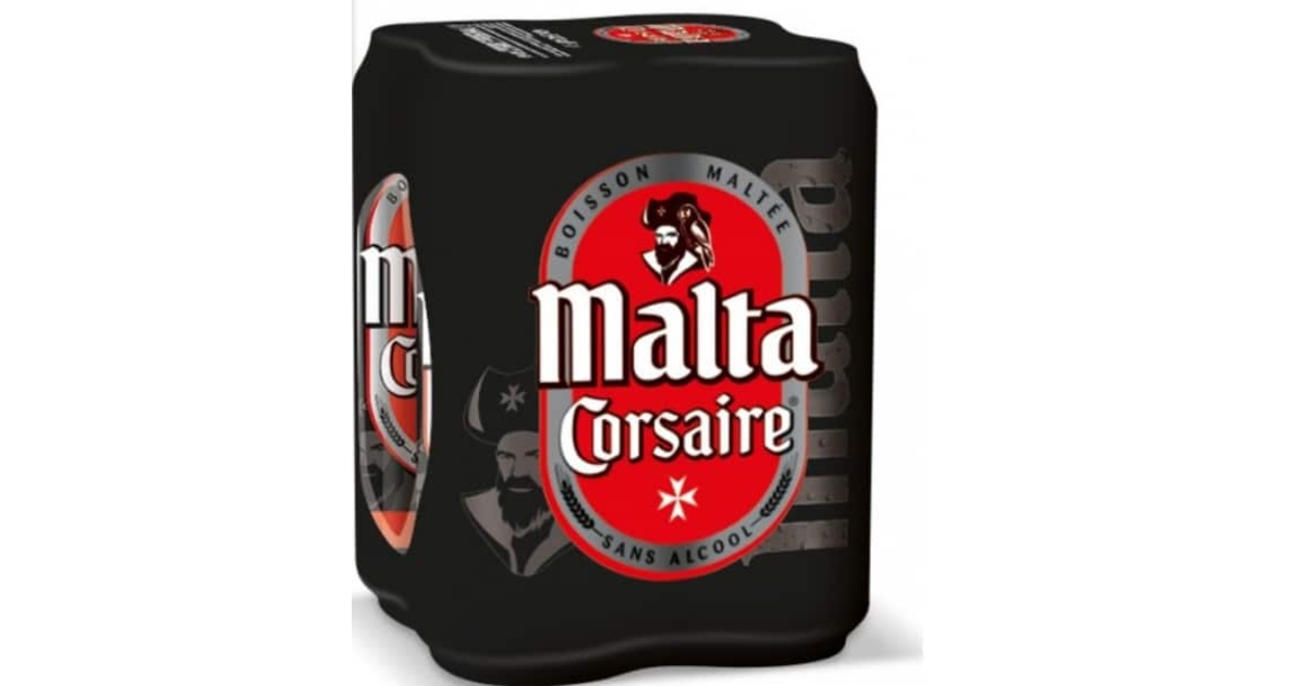 Malta Corsaire canette 4x50cl - Boisson/Bière antillaise & Malta ...
