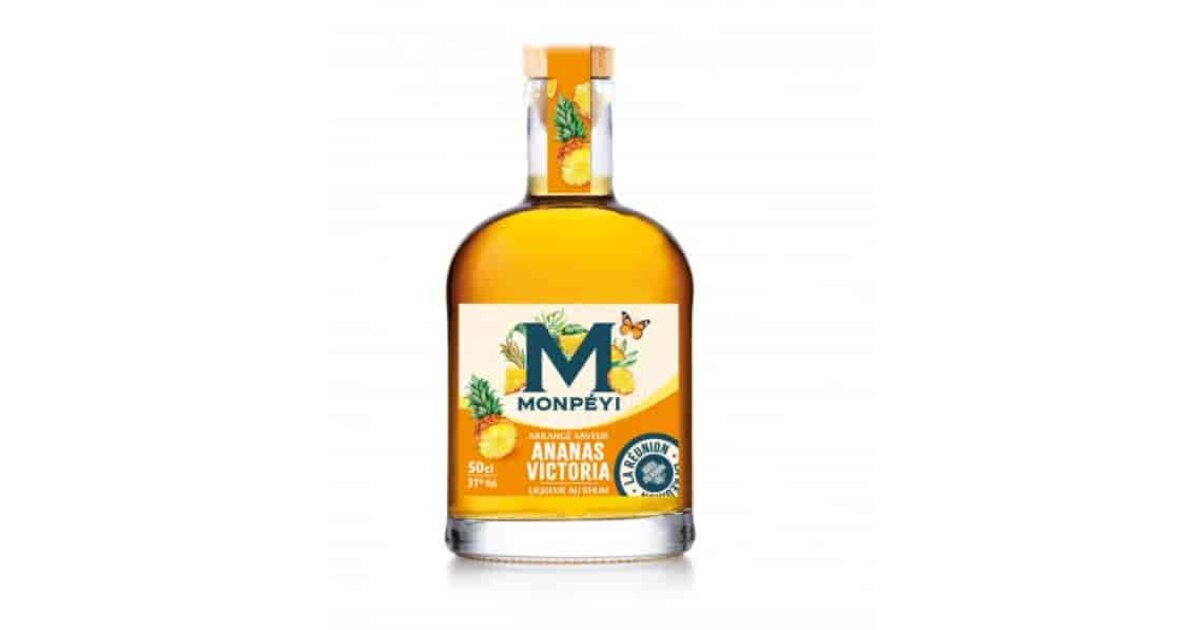 Rhum arrangé Saveur ananas Victoria Monpéyi 50cl 31° - Alcool Antillais ...