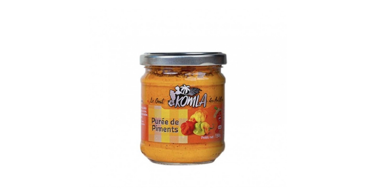 Purée de piment Antillais Komla 100g - Epicerie Salée Créoles/Purée de ...
