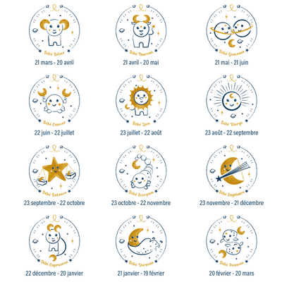 Liste des signes astrologiques et des dates - Astrologie - Tom & Mila