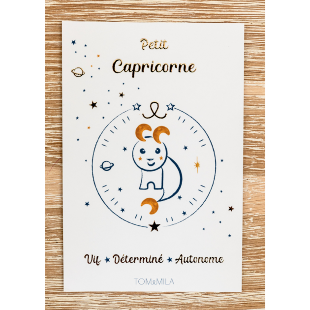 Carte de vœux Astro Capricorne