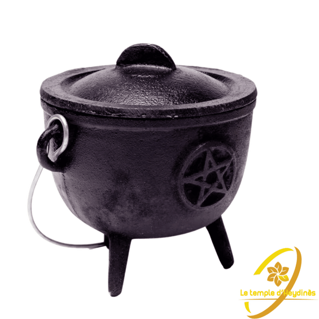 Chaudron en fonte - Pentacle - Rituels & Magie/Chaudrons