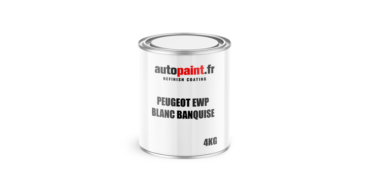 Peinture brillant direct PEUGEOT EWP BLANC BANQUISE 4KG - Peinture ...