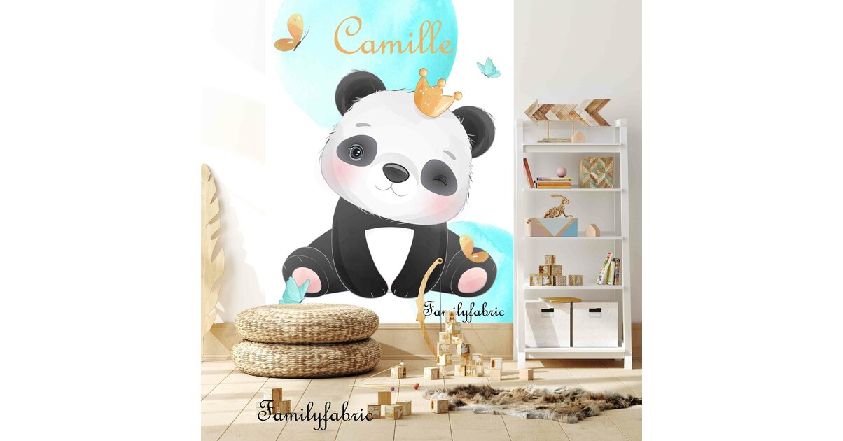Papier Peint Panoramique Panda Prince - Papier Peint Panoramique Enfant ...