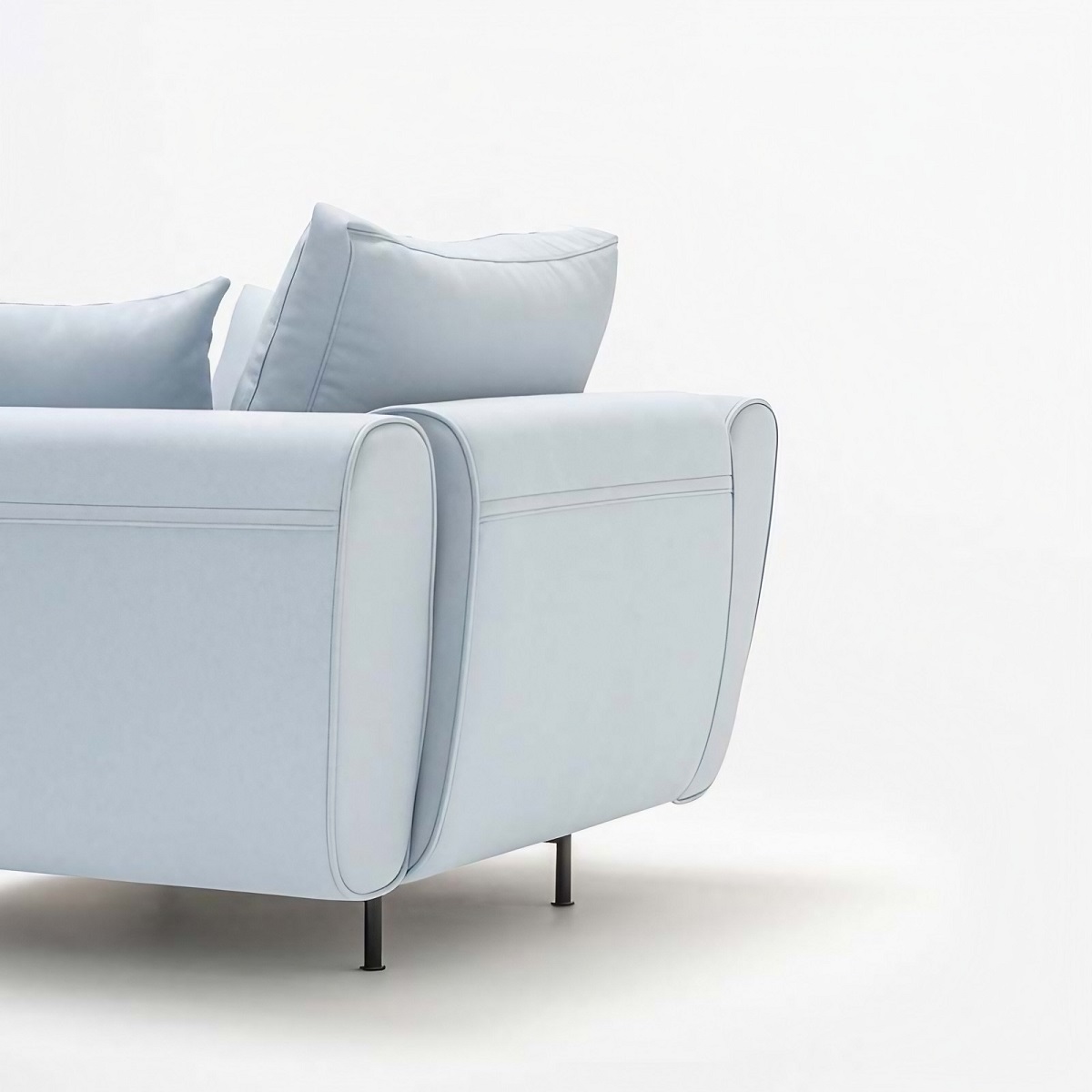 Fauteuil lounge design 1 place avec siège à ressorts haut confort