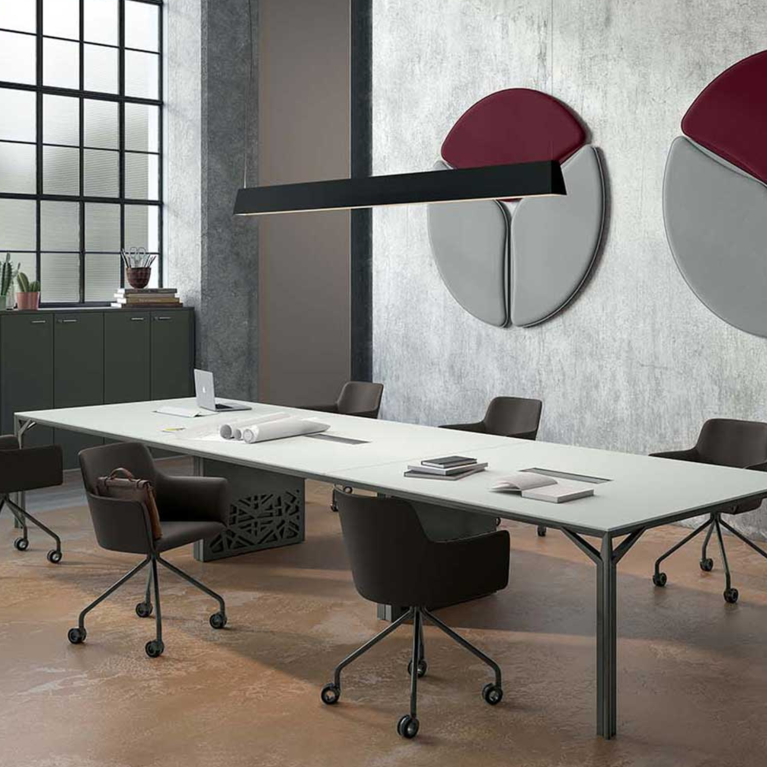 Grande table de réunion ou de conférence pour 12 personnes - Kollori.com