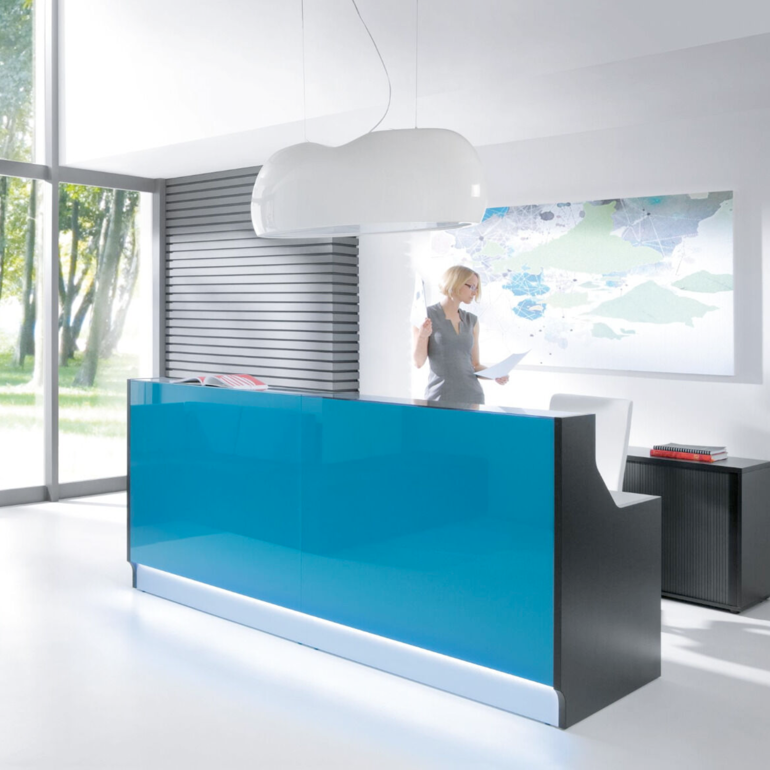 Banque d'accueil design et bureau d'accueil professionnel - Kollori.com