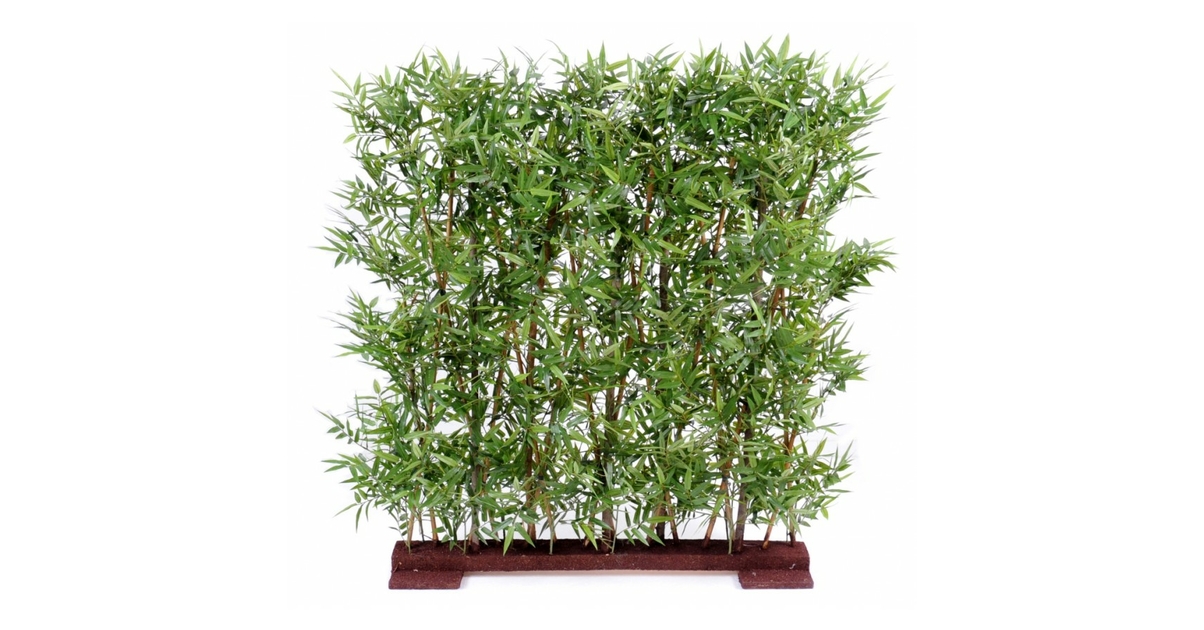 Cloison végétale mobile (Haie de bambou) pour bureau - Kollori.com