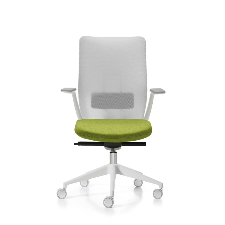 Chaise opérative avec dossier en résille noire ou blanche