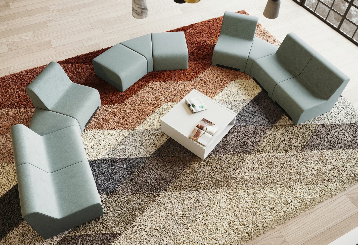 Table basse carrée "Niche" - Tables de bureau professionnel/Table basse ...