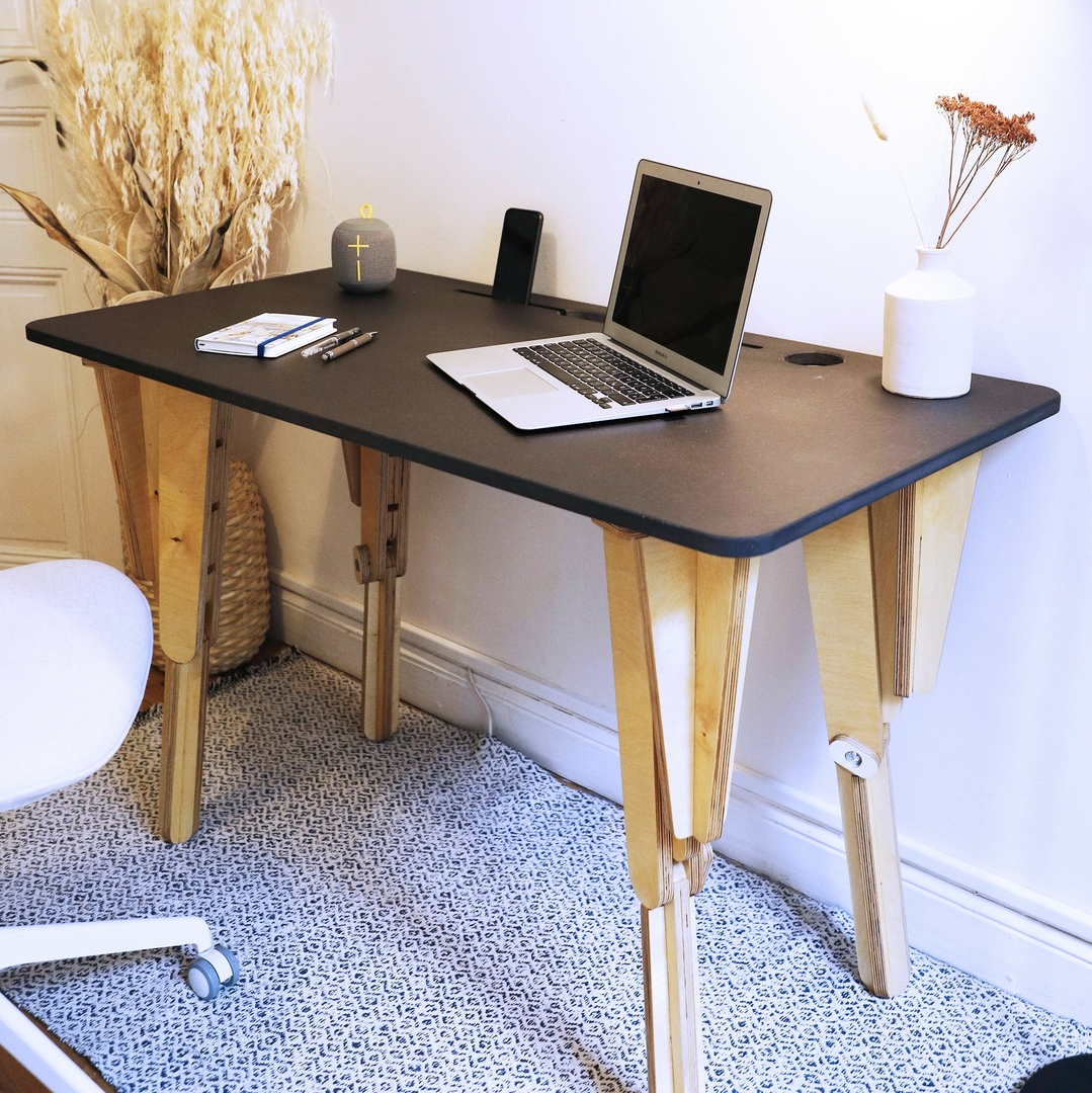 Table modulable rectangulaire pour espace de créativité et lab