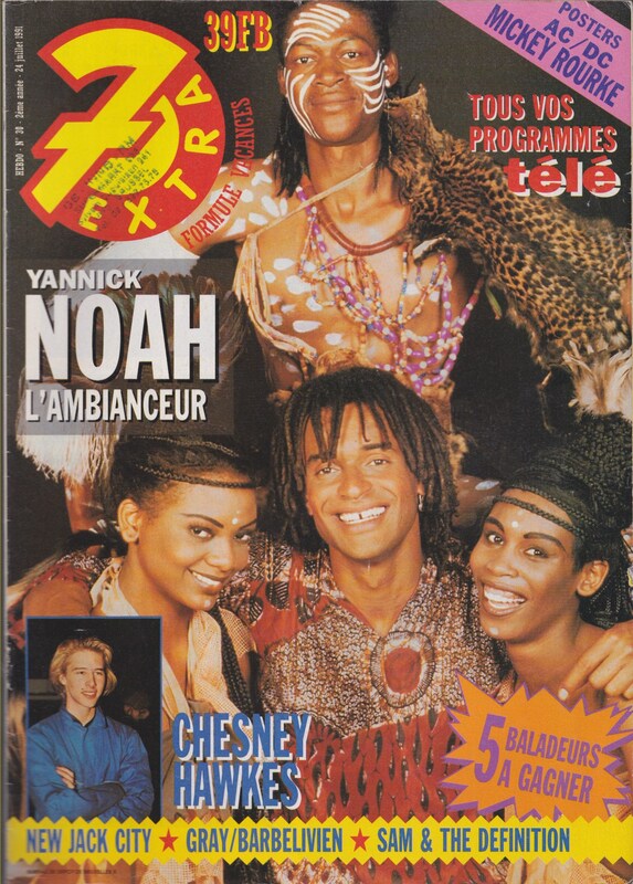 #7 EXTRA - 1991/30 YANNICK NOAH CHRISTOPHE LAMBERT CHRIS ISAAK SANDRA ...