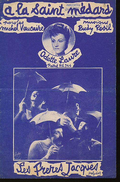 LES FRERES JACQUES partition musicale ODETTE LAURE - Sheet music ...