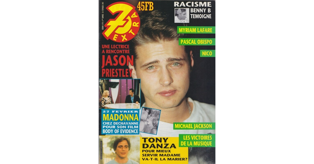 #7 EXTRA - 1993/08 JASON PRIESTLEY VERONIQUE SANSON POW WOW DEPECHE ...