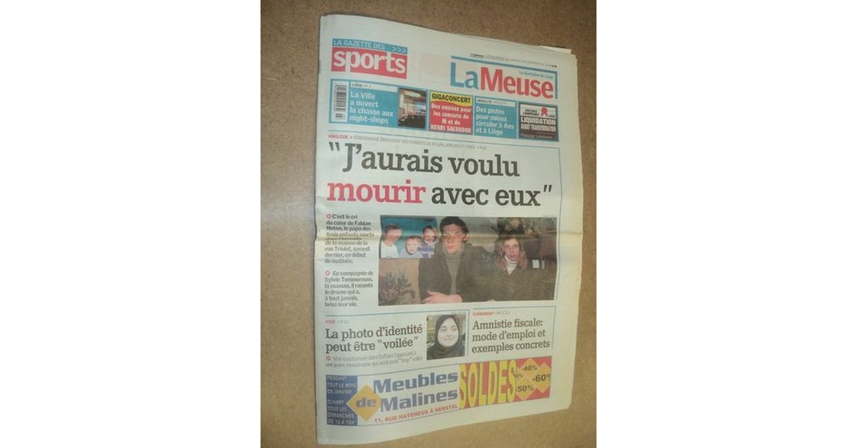 LA MEUSE 2004/013 (16/1) BEN AFFLECK MICHAEL JACKSON LARRY HAGMAN LORIE ...