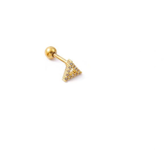 Piercing mini Triangle - Puces et mono-boucles - olympe-bijoux