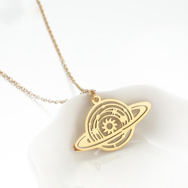 Collier long Planete solaire - Colliers à pendentif - Olympe-bijoux