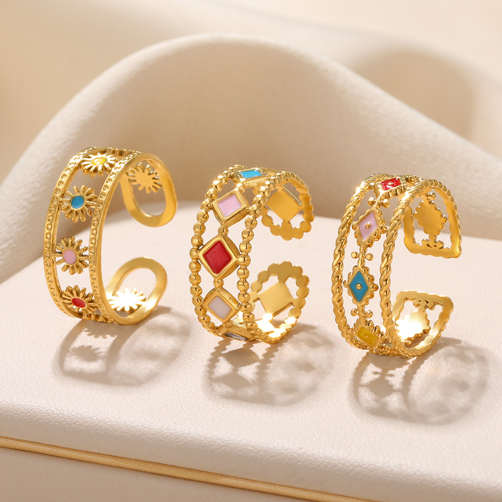 Bague Soleils multicolore - Bagues/Bagues colorées - Olympe bijoux