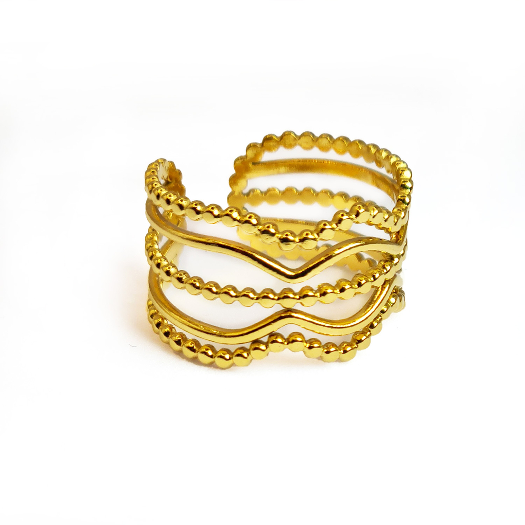 Bague Ondulations - Bagues extensibles - Olympe-bijoux