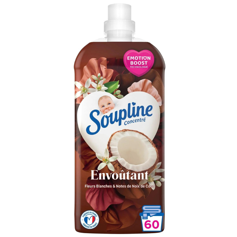 SOUPLINE - ADOUCISSANT CONCENTRE PARFUM FLEURS BLANCHES ET COCO Bidon ...