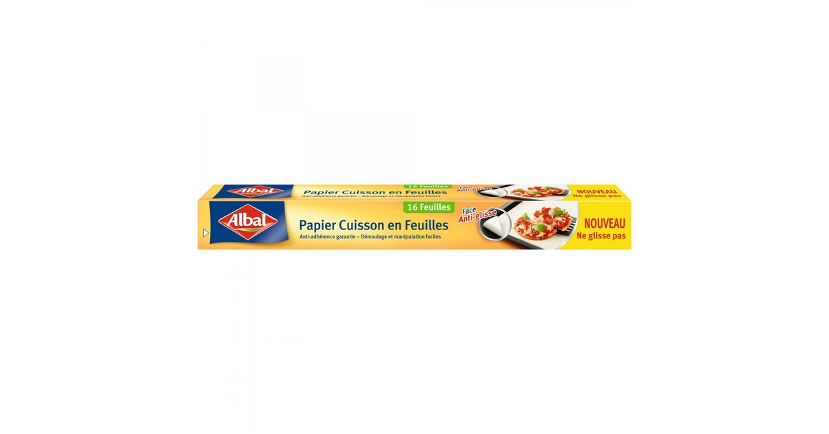 ALBAL - FEUILLES DE PAPIER CUISSON Boite de 16 feuilles - Les ...