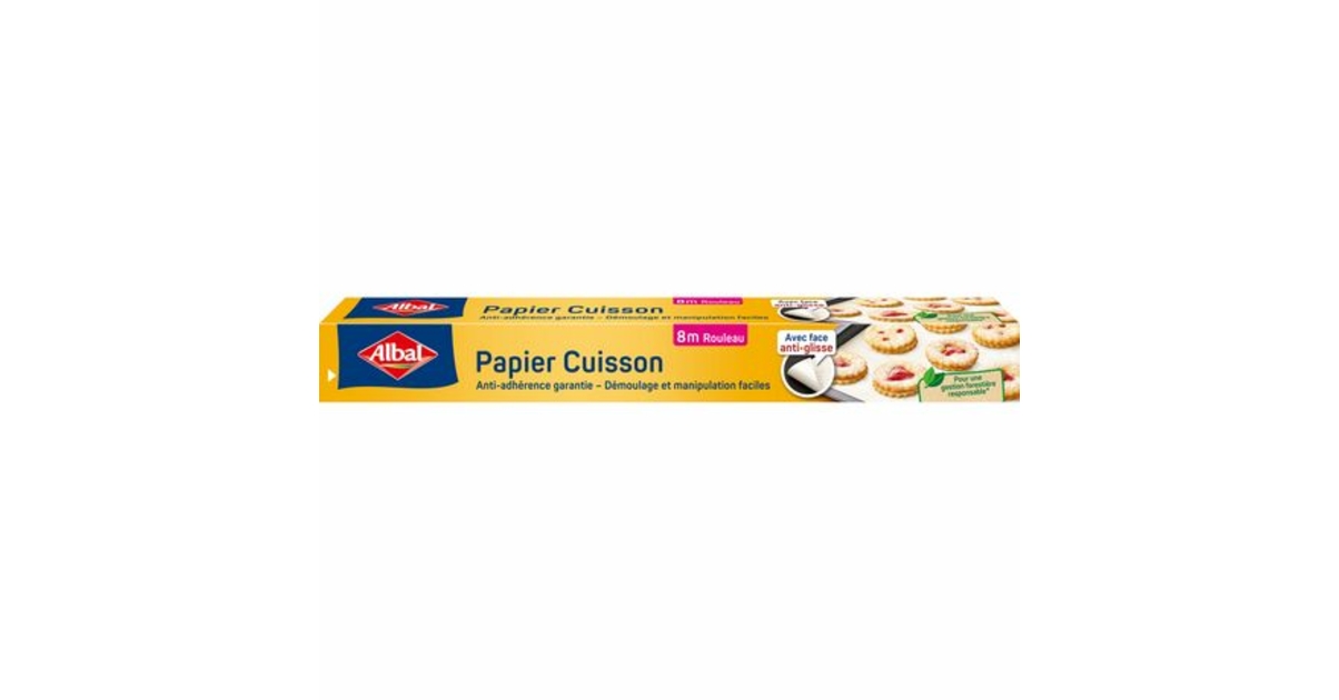 ALBAL - PAPIER CUISSON 8m - Les Indispensables au Quotidien ...
