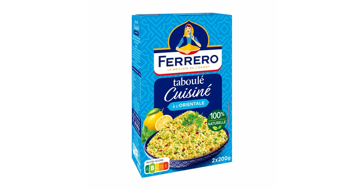 FERRERO - TABOULE CUISINE A L'ORIENTALE Paquet de 400g - Pâtes, Riz et ...