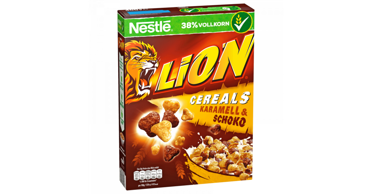 NESTLE - CEREALES CARAMEL CHOCOLAT LION 400g - Petit-Déjeuner/Céréales ...