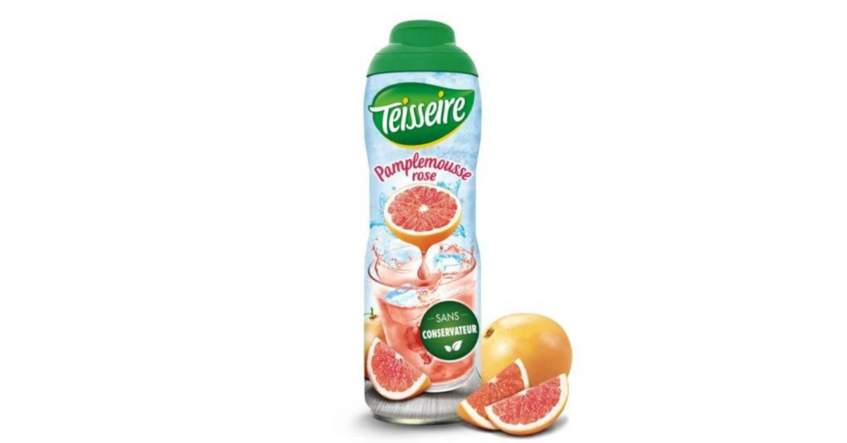 TEISSEIRE - SIROP PARFUM PAMPLEMOUSSE Bidon de 60cl - Sirops, Boissons ...