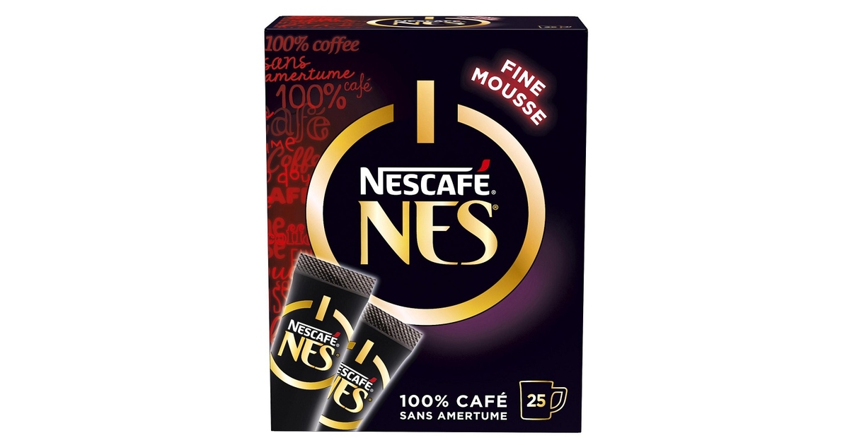 NESCAFE - CAFE INSTANTANE NES FINE MOUSSE EN STICKS - Café et Filtre ...