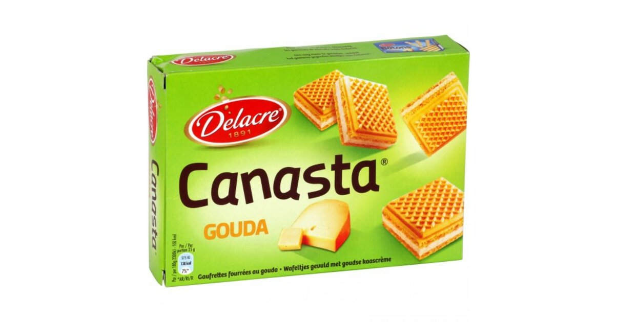 DELACRE - BISCUITS APERITIF CANASTA GOUDA Boite de 75g - Apéritif et ...