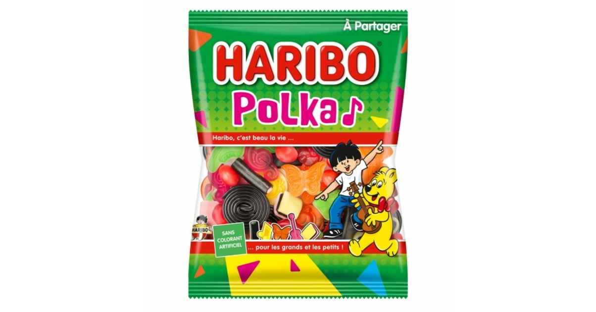 HARIBO - BONBON POLKA Sachet de 300g - Confiseries et Chocolat/Bonbons ...