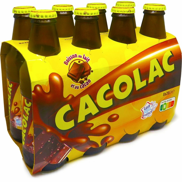 CACOLAC - BOISSON LACTEE AU CACAO 8 bouteilles de 20cl - Lait UHT, en ...