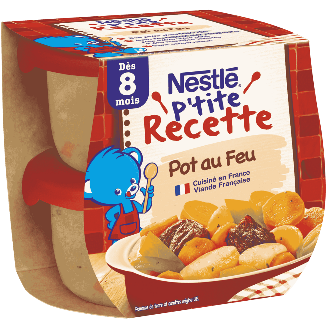 NESTLE - POT AU FEU DES 8 MOIS Les 2 pots de 200g - Repas de Bébé/Repas ...