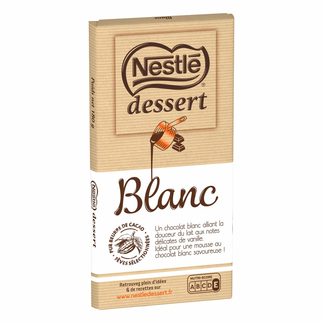 NESTLE - CHOCOLAT BLANC A PÂTISSER NESTLE DESSERT 170g - Confiseries et ...