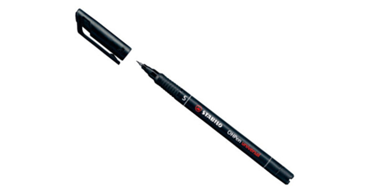 STYLO FEUTRE OHP PEN PERMANENT ÉCRITURE SUPER FINE NOIR - Stylos feutre ...