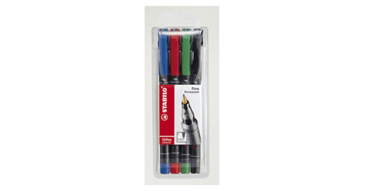 Stylo feutre ohp pen permanent écriture fine pack de 4 | Mobilier ...